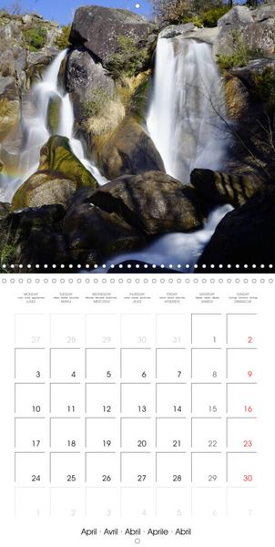 'Granit et eau (Calendrier mural 2023 300 × 300 mm Square)' - 'Kalender'