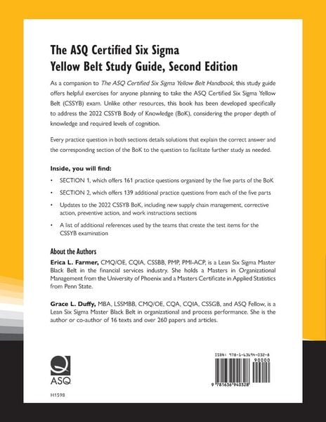 "The ASQ Certified Six Sigma Yellow Belt Study Guide" auf Englisch kaufen