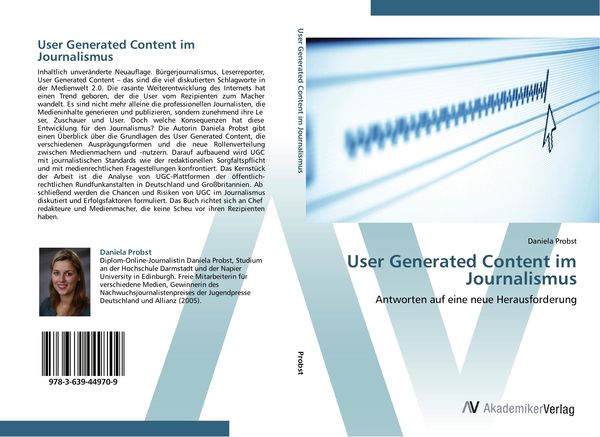 "User Generated Content im Journalismus" online kaufen