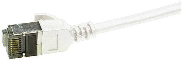 'LogiLink CQ9021S RJ45 Netzwerkkabel, Patchkabel CAT 6a U/FTP 0.50m Weiß extrem dünn ...