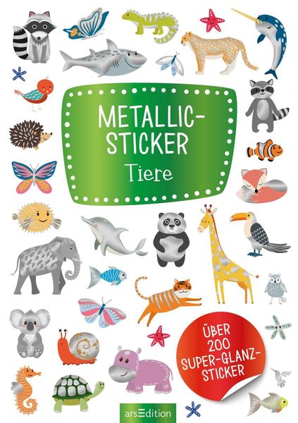 Metallic-Sticker Tiere