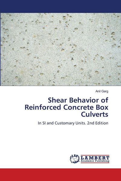 "Shear Behavior of Reinforced Concrete Box Culverts" auf Englisch kaufen
