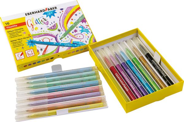 Filzstifte Glitzer&Pastell Set