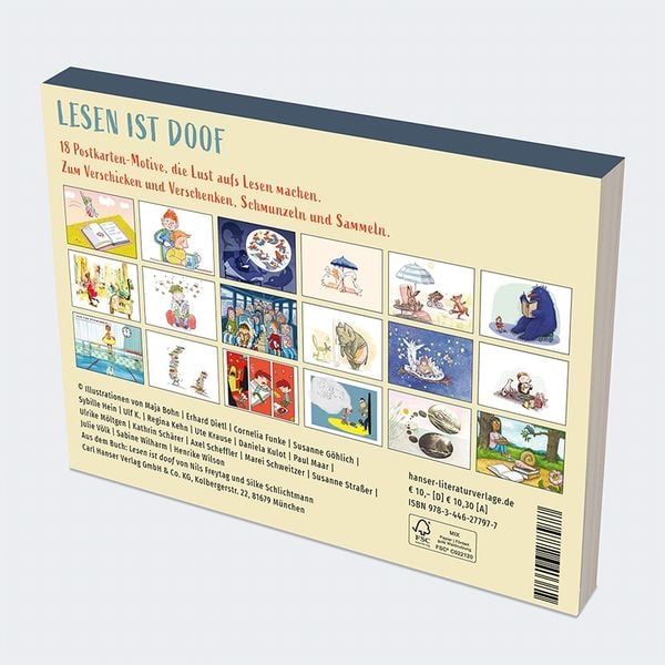 "Lesen ist doof Postkarten-Set" online kaufen