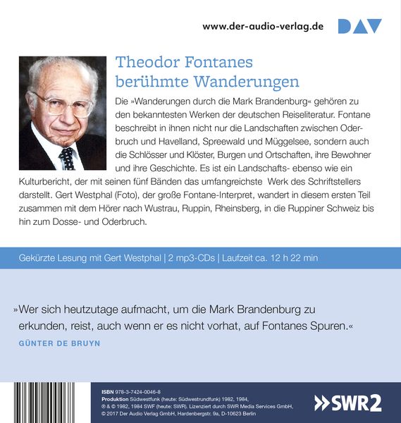 "Wanderungen durch die Mark Brandenburg – Teil I: Die Grafschaft Ruppin ...