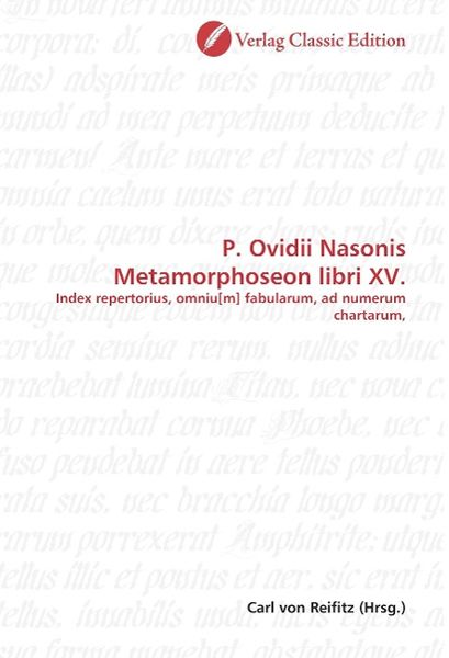 "P. Ovidii Nasonis Metamorphoseon libri XV." online kaufen