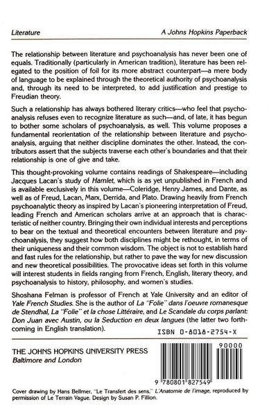 "Literature and Psychoanalysis" auf Englisch kaufen