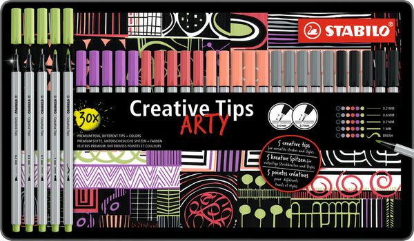 STABILO Filzstift & Fineliner Multi-Liner-Set - Creative Tips - ARTY ...