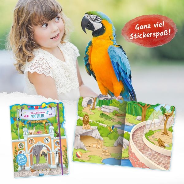 'Trötsch Stickerbuch Mein Stickerhaus Zootiere' von '' - Buch - '978-3 ...