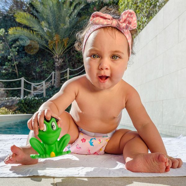 'Freds Swim Nappy Schwimmwindel, wiederverwendbar, pink, Größe 1: 4-9 ...