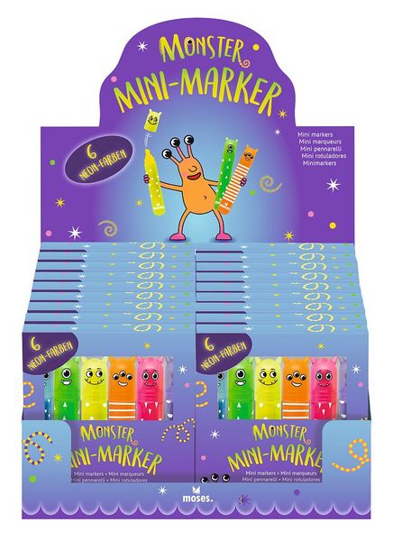 Monster Mini-Marker 6er Set kaufen