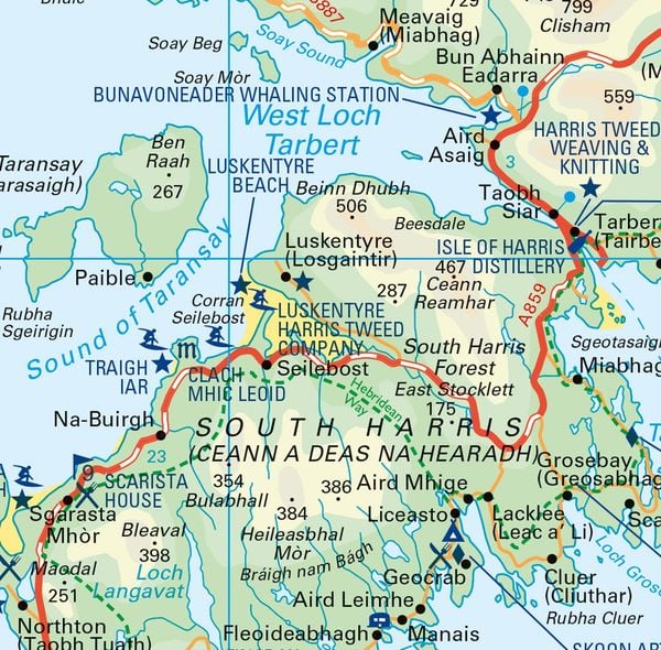 'Outer Hebrides Pocket Map' von 'Collins Maps' - 'Karte' - '978-0-00 ...