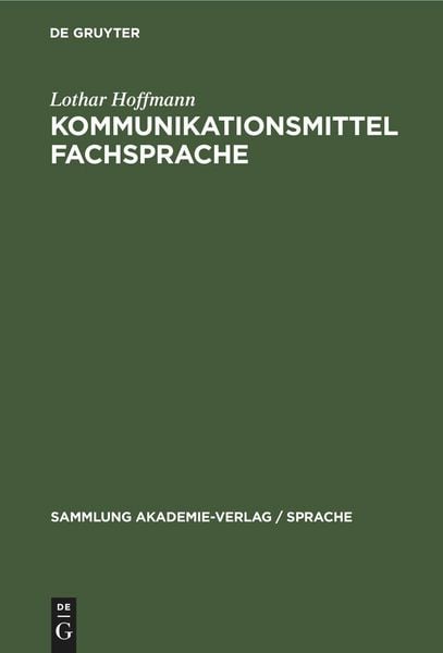 "Kommunikationsmittel Fachsprache" online kaufen