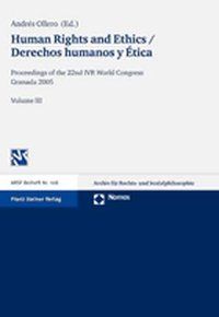 'Human Rights and Ethics / Derechos humanos y Ética' von 'Andrés Ollero ...