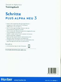 'Schritte plus Alpha Neu 3. Trainingsbuch' - 'Deutsch & Literatur ...