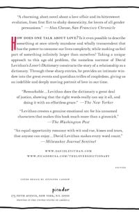 'The Lover's Dictionary' von 'David Levithan' - 'Taschenbuch' - '978-1 ...