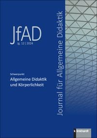 "Journal für Allgemeine Didaktik (JfAD) Jg.12 / 2024" online kaufen