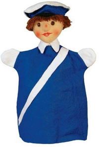 KERSA 15021 - Lina, Polizist blau, Kasperlepuppe, Puppe, Handpuppe ...