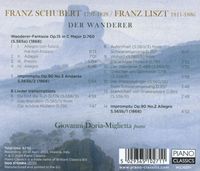 'Schubert/Liszt:Der Wanderer,Wanderer Fantasie,Song' von 'Giovanni Doria Miglietta' auf 'CD' - Musik