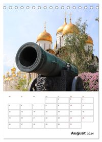 'Russland - Terminplaner (Tischkalender 2024 DIN A5 hoch), CALVENDO Monatskalender ...