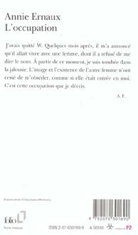 L' occupation von Annie Ernaux - Taschenbuch - 978-2-07-030169-0 | Thalia