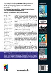 'Python 3 für Studium und Ausbildung' von 'Michael Weigend' - Buch - '978-3-7475-0434-5'