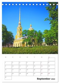 'Russland - Terminplaner (Tischkalender 2024 DIN A5 hoch), CALVENDO Monatskalender ...