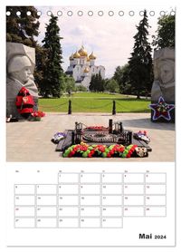 'Russland - Terminplaner (Tischkalender 2024 DIN A5 hoch), CALVENDO Monatskalender ...