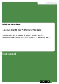 "Das Konzept der Adressatenrollen" online kaufen