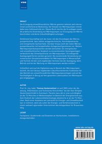 'Wärmepumpen in Haushalt, Gewerbe und Industrie' von 'Thomas Hackensellner' - Buch - '978-3-8007 ...