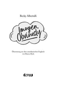 'Imogen, Obviously' von 'Becky Albertalli' - Buch - '978-3-8466-0220-1'