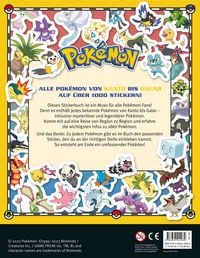 Pokémon: Das große Stickerbuch mit allen Regionen von Kanto bis Galar ...