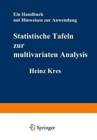 "Statistische Tafeln zur multivariaten Analysis" online kaufen