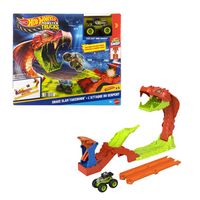 Produktbild: Hot Wheels Monster Trucks Snake Slam Takedown Spielset mit ...