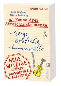 'Nenne drei Streichinstrumente: Geige, Bratsche, Limoncello' von 'Lena ...