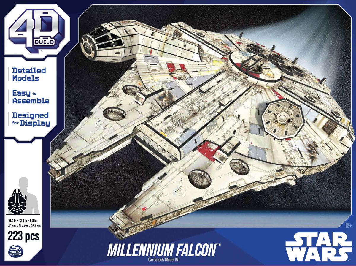 4D Build - Star Wars Millennium Falcon - detailreicher 3D-Modellbausatz ...