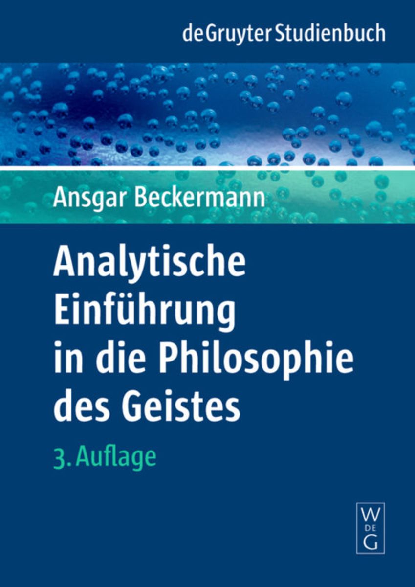 'Analytische Einführung in die Philosophie des Geistes' von 'Ansgar ...
