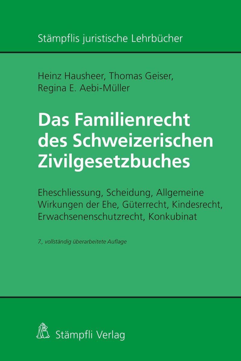 Das Familienrecht des Schweizerischen Zivilgesetzbuches von Heinz ...