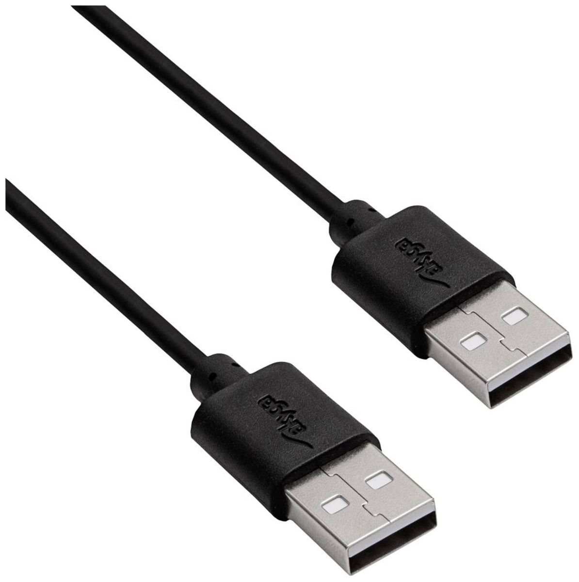 'Akyga USB-Kabel USB-A Stecker, USB-A Stecker 1.80m Schwarz AK-USB-11 ...
