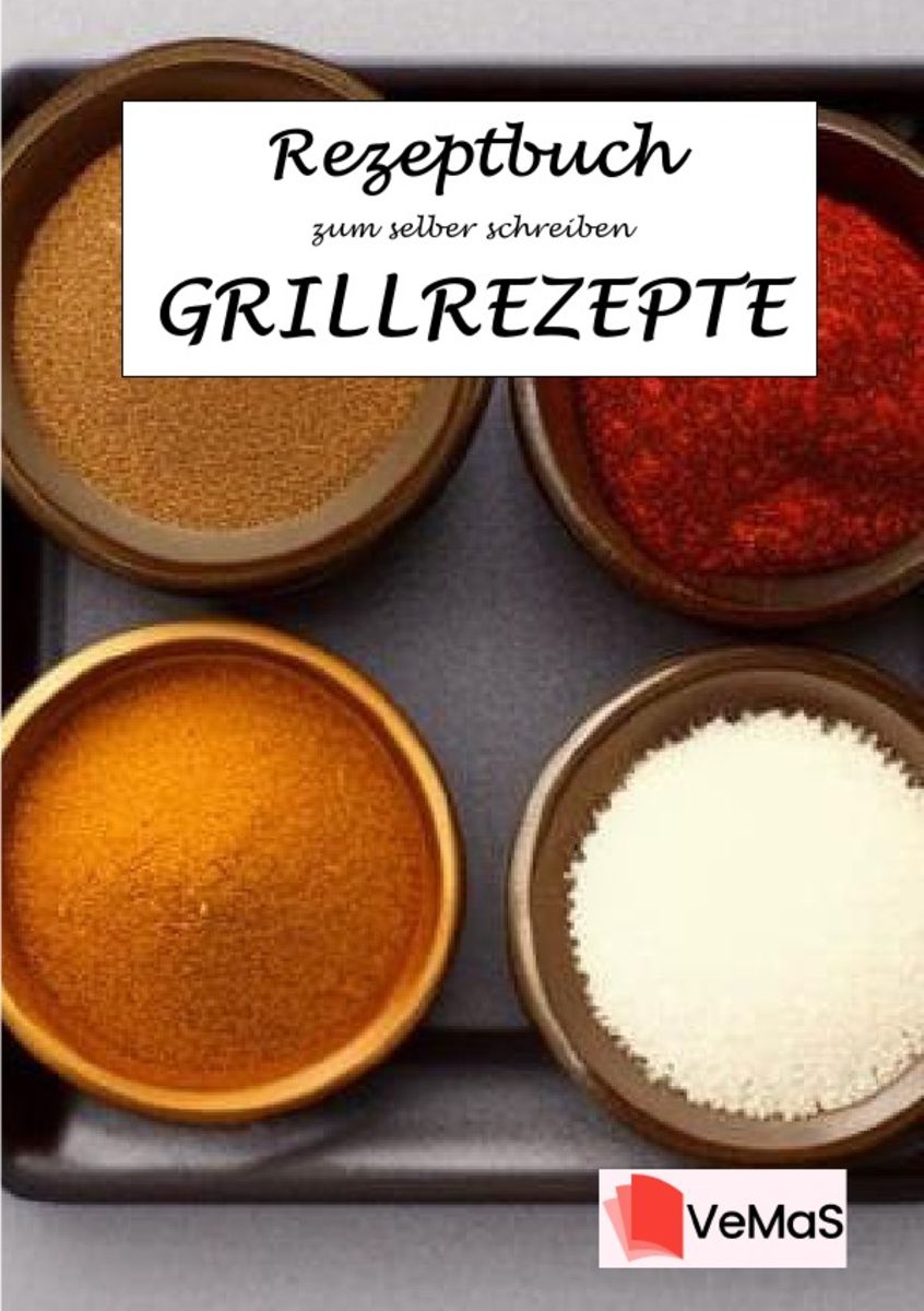Rezeptbuch zum selber schreiben. / Rezeptbuch zu selber schreiben - Grillrezepte Motiv BBQ Rubs ...