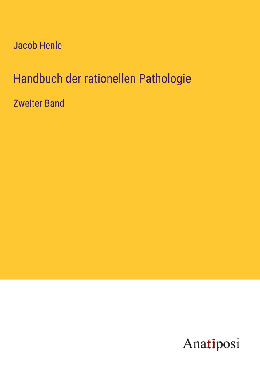 "Handbuch der rationellen Pathologie" online kaufen