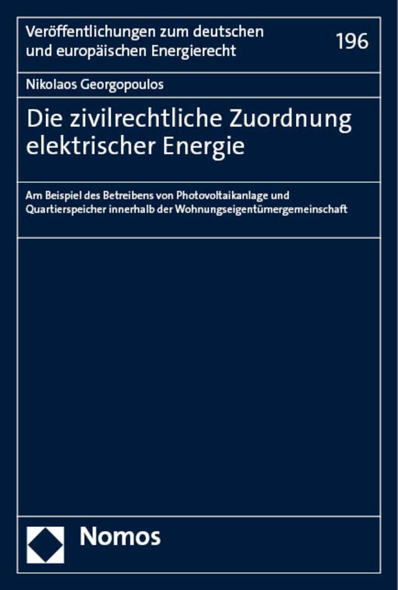 "Die zivilrechtliche Zuordnung elektrischer Energie" online kaufen
