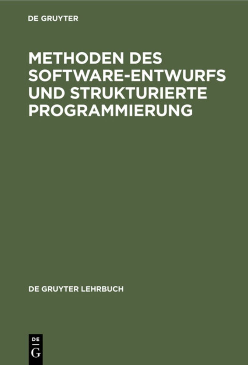 "Methoden des Software-Entwurfs und Strukturierte Programmierung ...