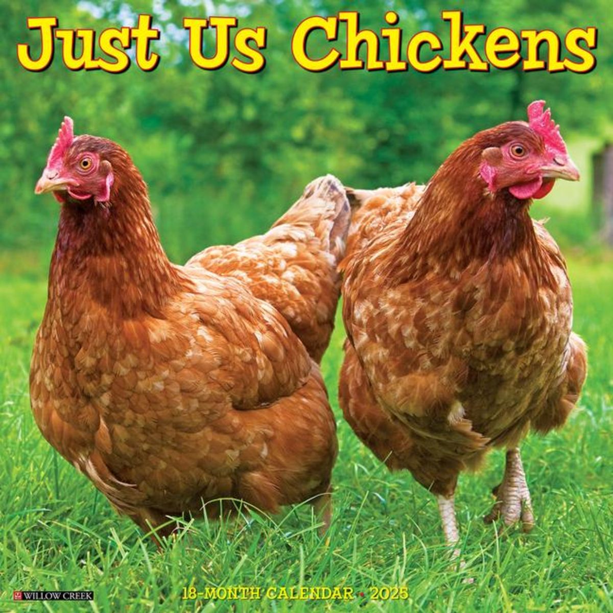 Just Us Chickens 2025 12 X 12 Wall Calendar - Tierkalender | Thalia