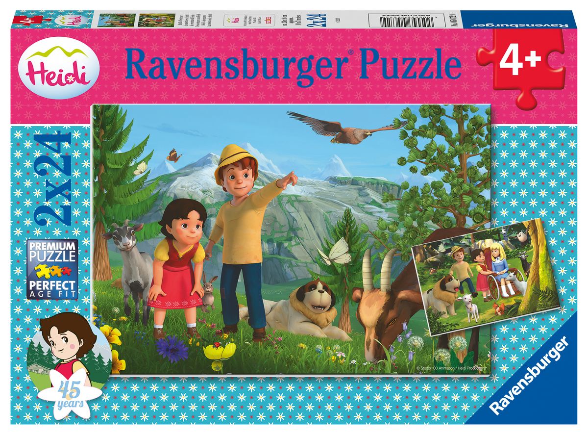 'Ravensburger 05672 - Heidis Abenteuer, Kinderpuzzle mit Mini-Poster ...
