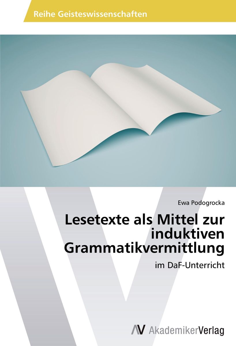 'Lesetexte als Mittel zur induktiven Grammatikvermittlung' von 'Ewa ...