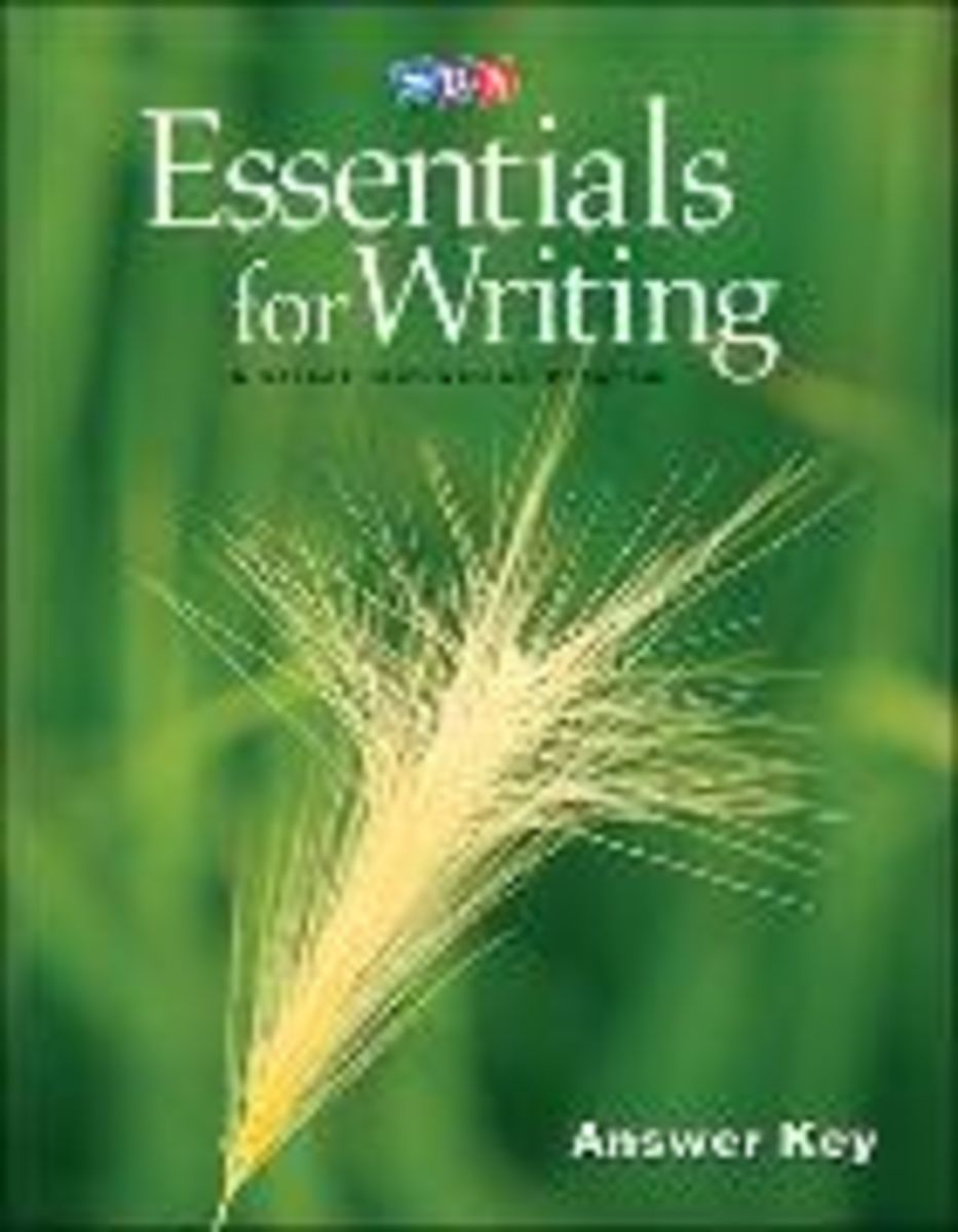 'Sra Essentials for Writing Answer Key' - 'Englisch' Schulbuch - '978-0 ...