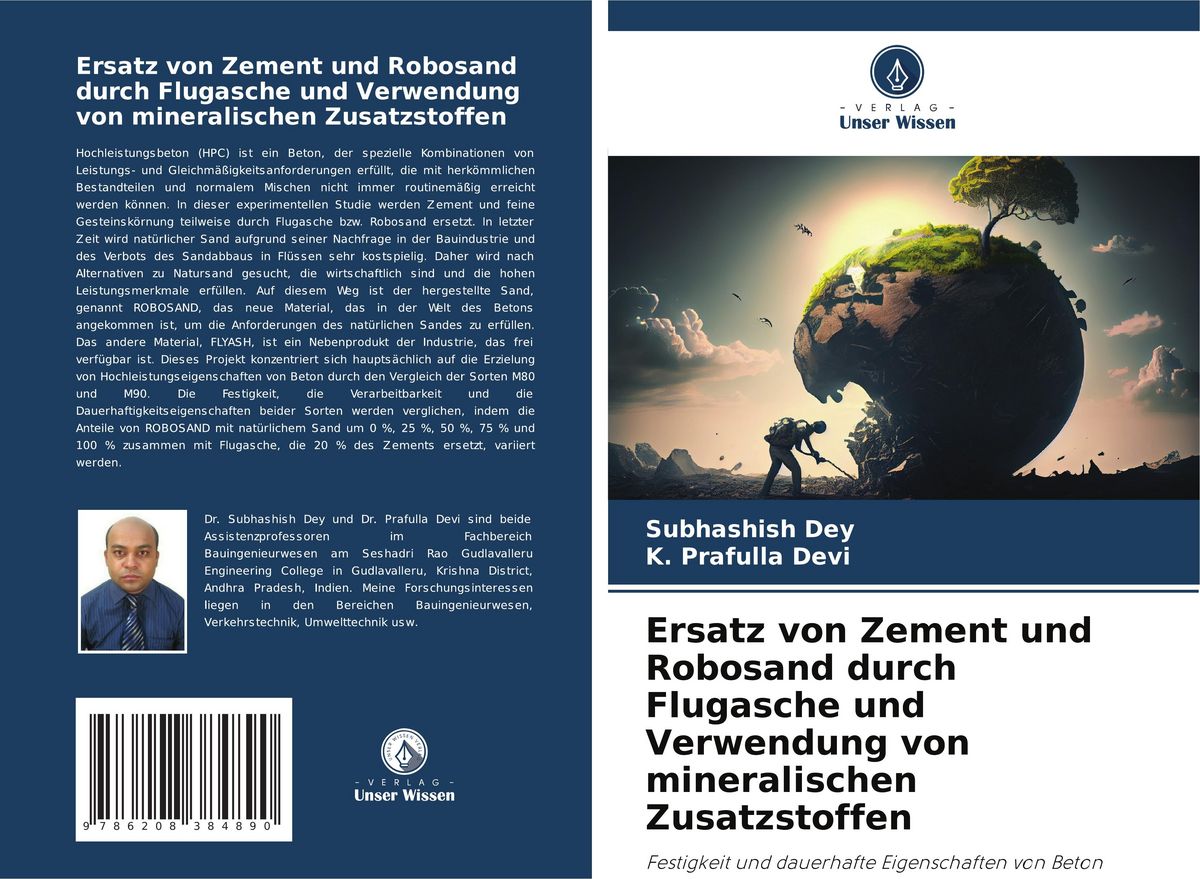 "Ersatz von Zement und Robosand durch Flugasche und Verwendung von mineralischen Zusatzstoffen ...