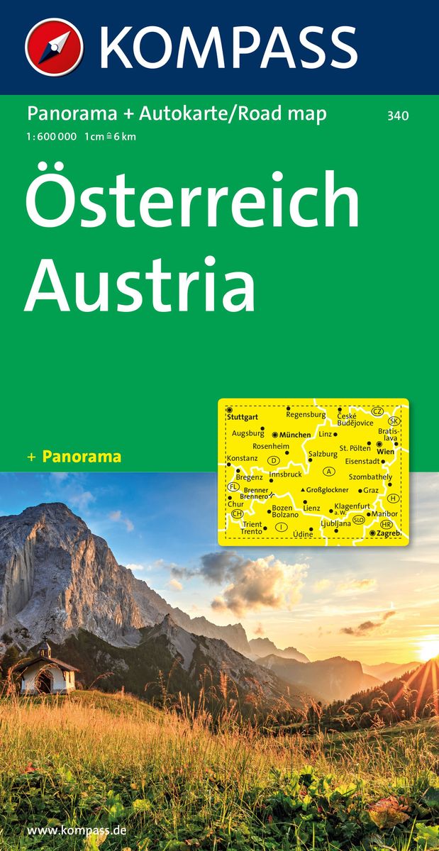 'KOMPASS Autokarte Österreich, Austria 1:600.000' von '' - Buch - '978 ...
