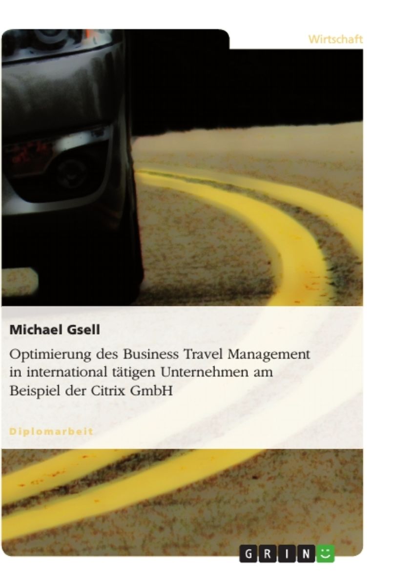 'Optimierung des Business Travel Management in international tätigen ...